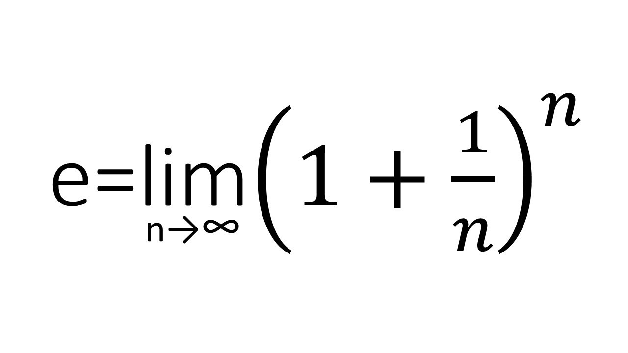 DEMOSTRACIÓN DEL NÚMERO DE EULER "e" MEDIANTE LA DEFINICIÓN DE LOGARITMO. - YouTube