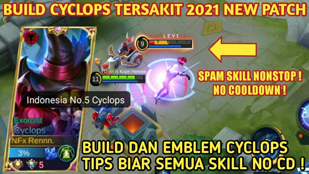 BUILD CYCLOPS TERSAKIT 2021 DI NEW PATCH | BUILD DAN EMBLEM CYCLOPS ...