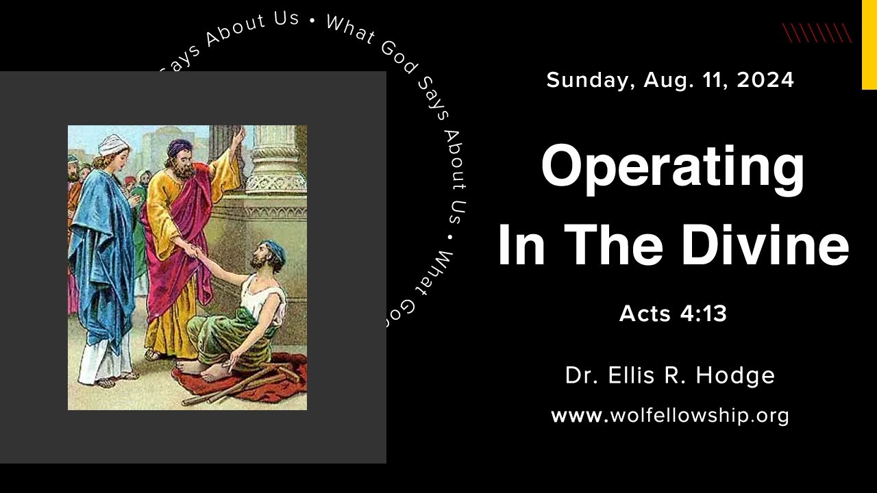 Operating In The Divine || Dr. Ellis R. Hodge - YouTube