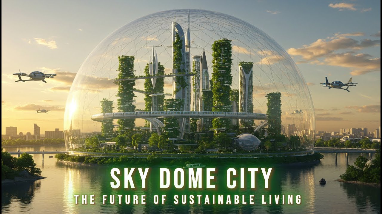 Life in 2100: Sky Dome City – Climate Proof Eco Utopia | AI Future ...