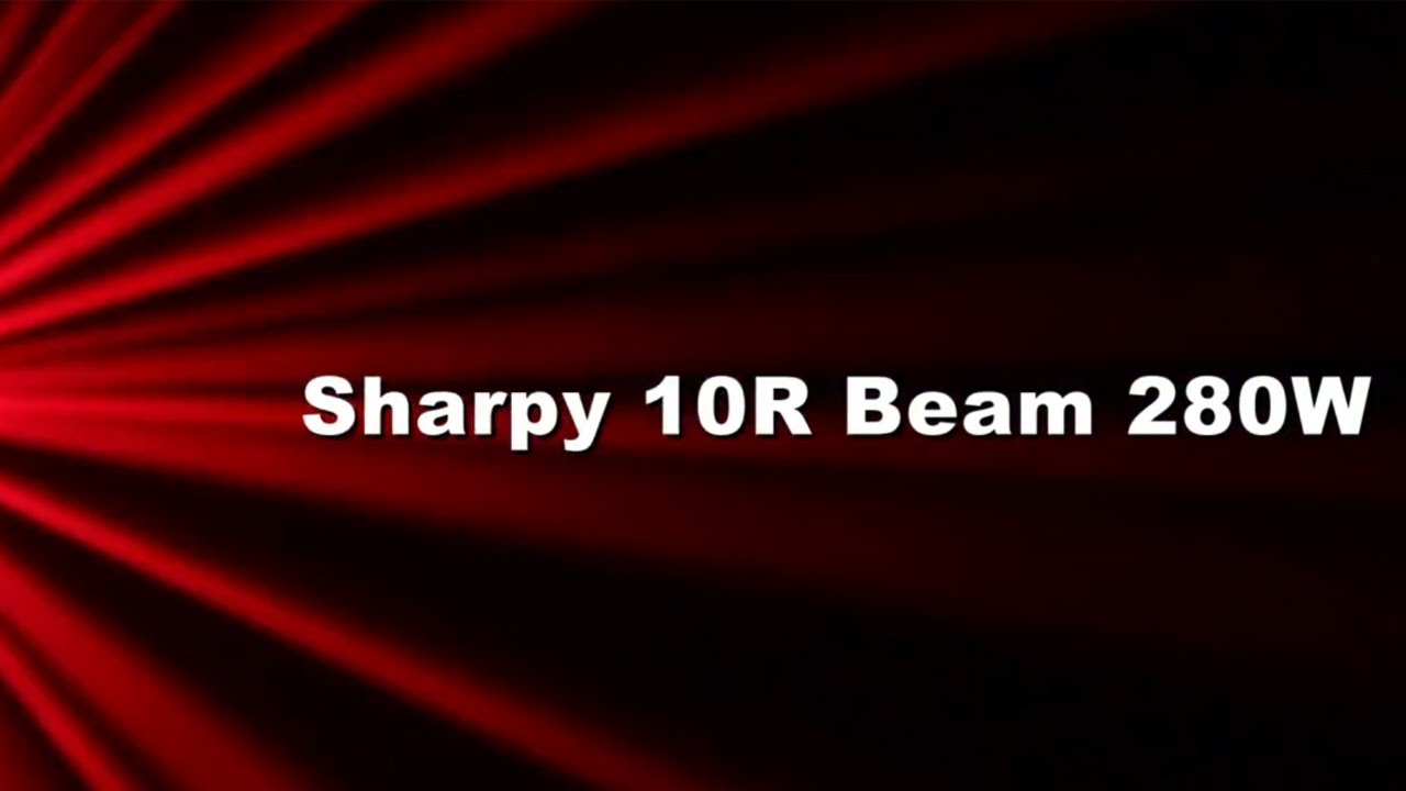 Sharpy 10R Beam 280W Moving Head Light - YouTube