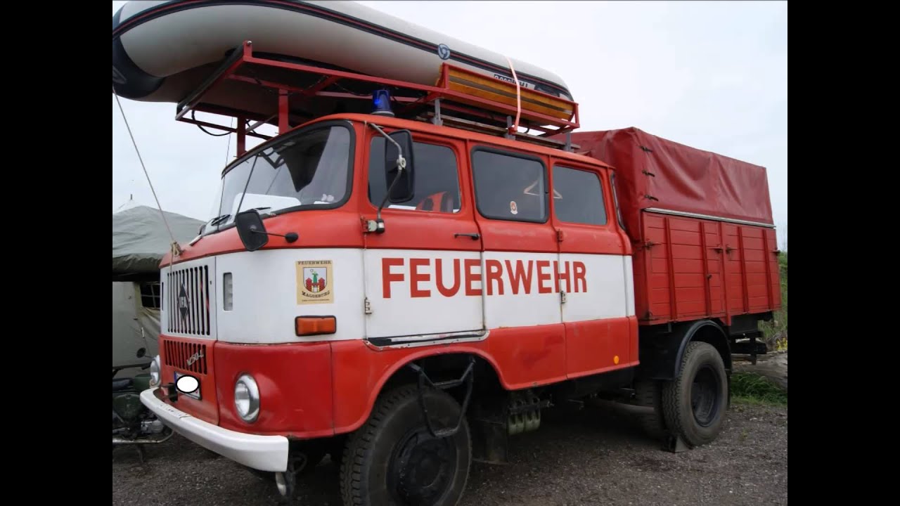 DDR IFA IWL W50 Löschzug Feuerwehr LKW OLDTIMER Classic FIRE TRUCK ...