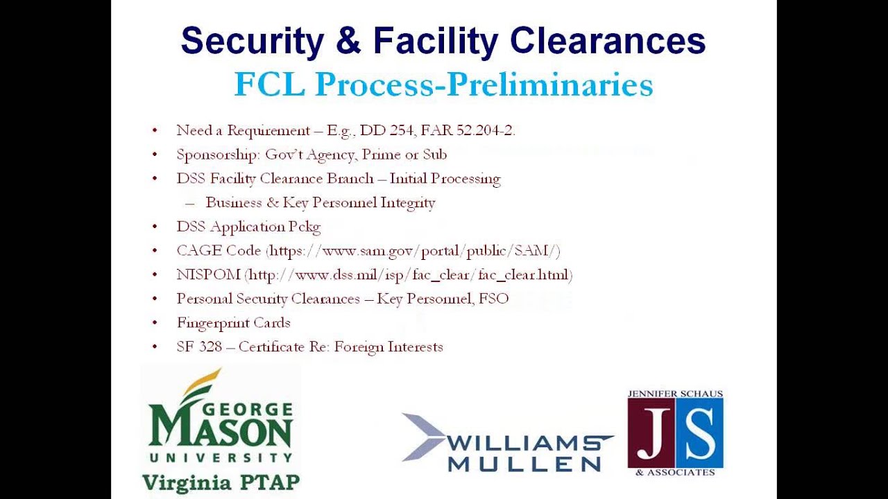 Security & Facilies Clearances Fundamentals - YouTube