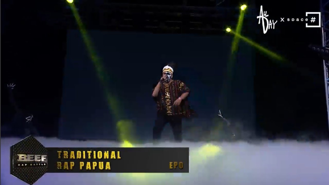 Papua Traditional Rap - Epo (Papua Rapper) Live at BRB Jakarta ...