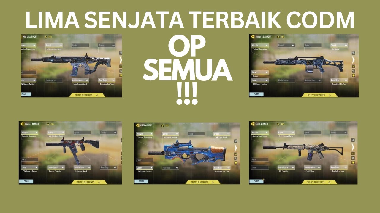 5 Senjata Terbaik CODM Season 1 Tahun 2023 yang WAJIB DIPAKE - YouTube