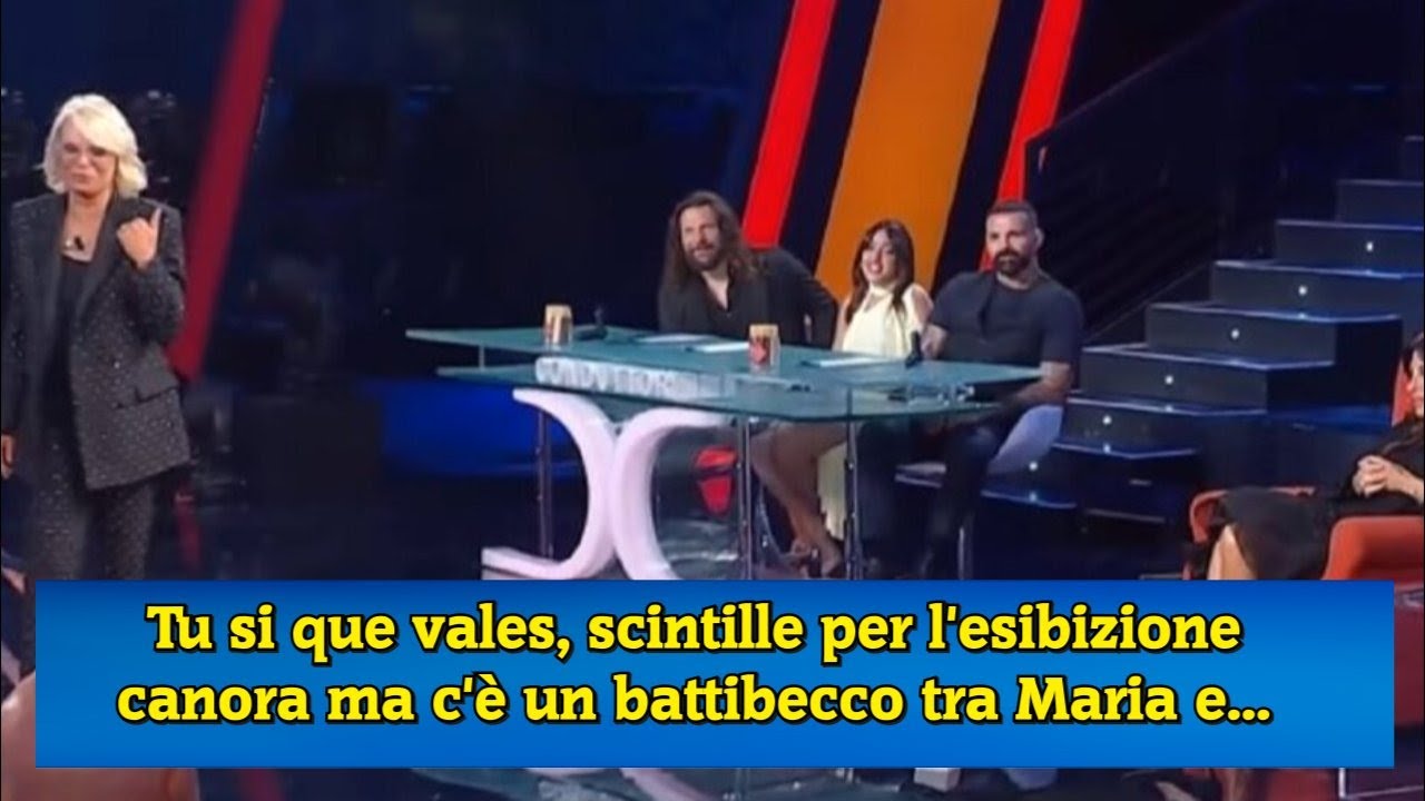 Tu si que vales, scintille per l'esibizione canora ma c'è un battibecco ...