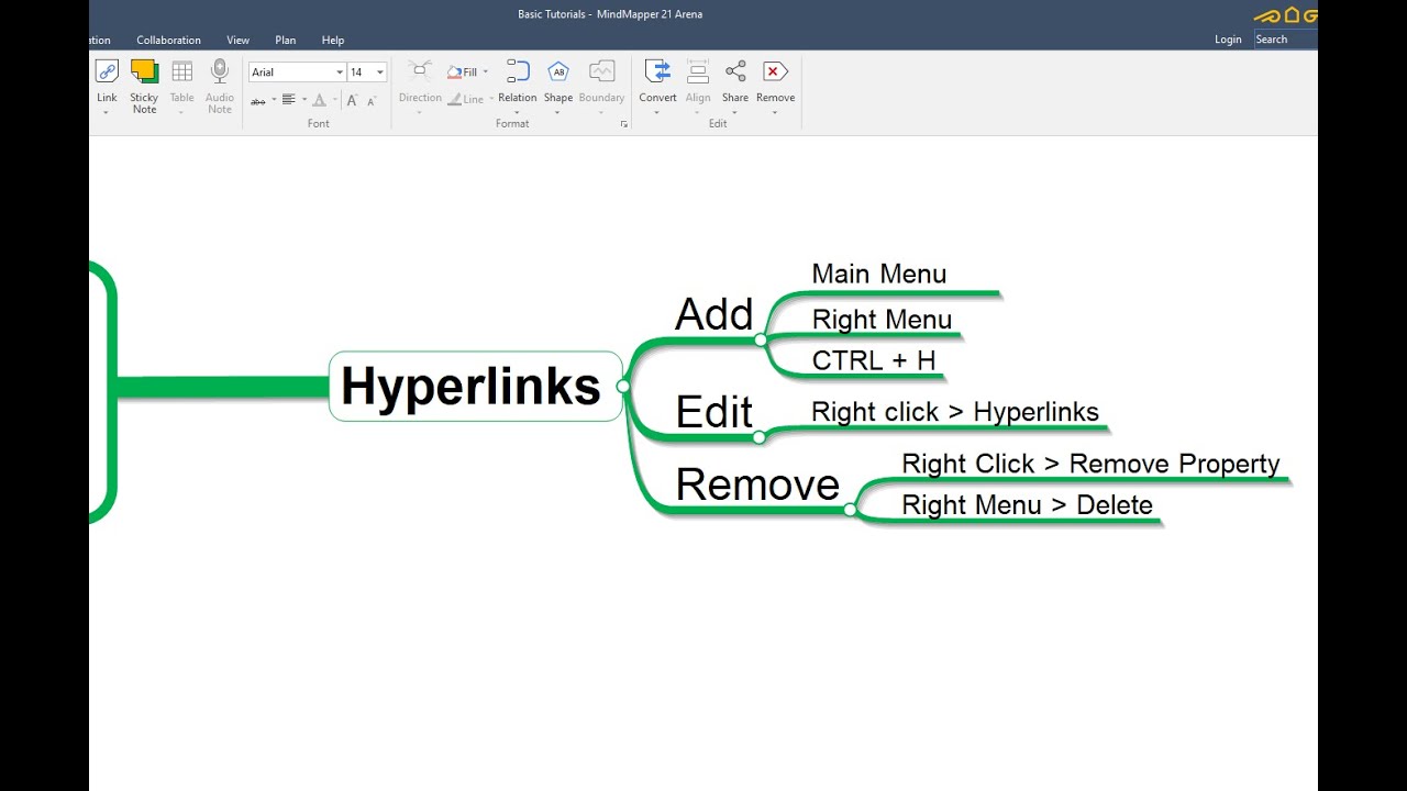 MindMapper Tutorial - Hyperlinks - YouTube
