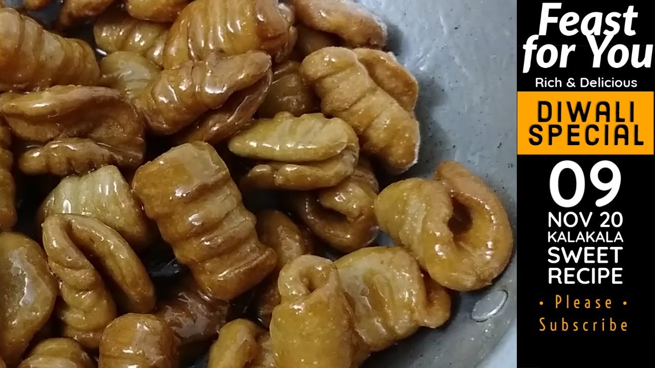 Simple Diwali Sweet Recipe Kala Kala | Wheat Kala Kala (கலகலா) | Kul ...