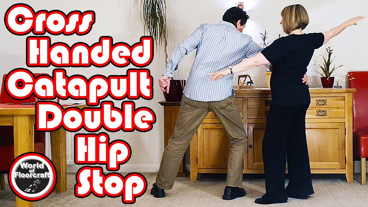 Intermediate Modern Jive - Cross Handed Catapult Double Hip Stop - YouTube