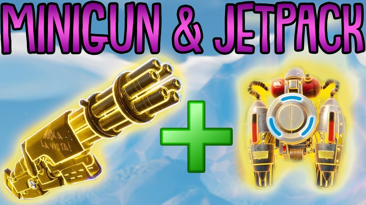 MINIGUN + JETPACK TAKTIK! | (sehr bald entfernt) | Fortnite Battle ...