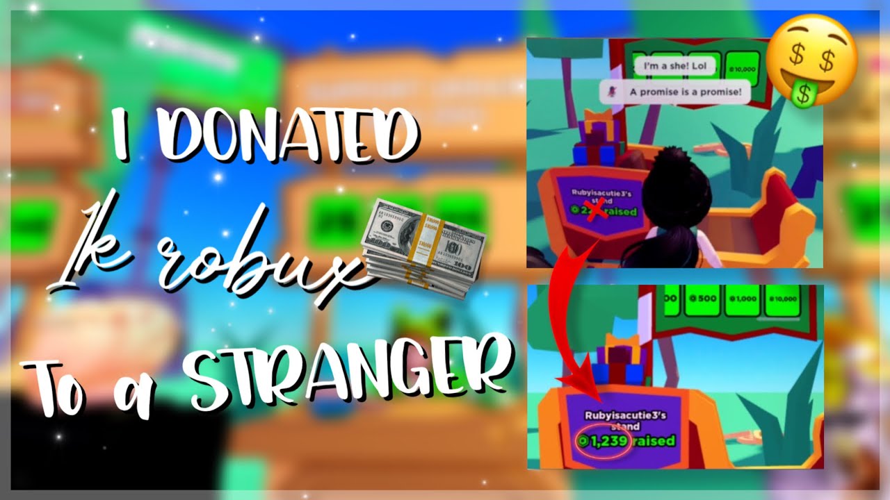 DONATING 1K ROBUX IN PLS DONATE!!! //*GETS CRAZY*//SUBSCRIBE!!!! - YouTube