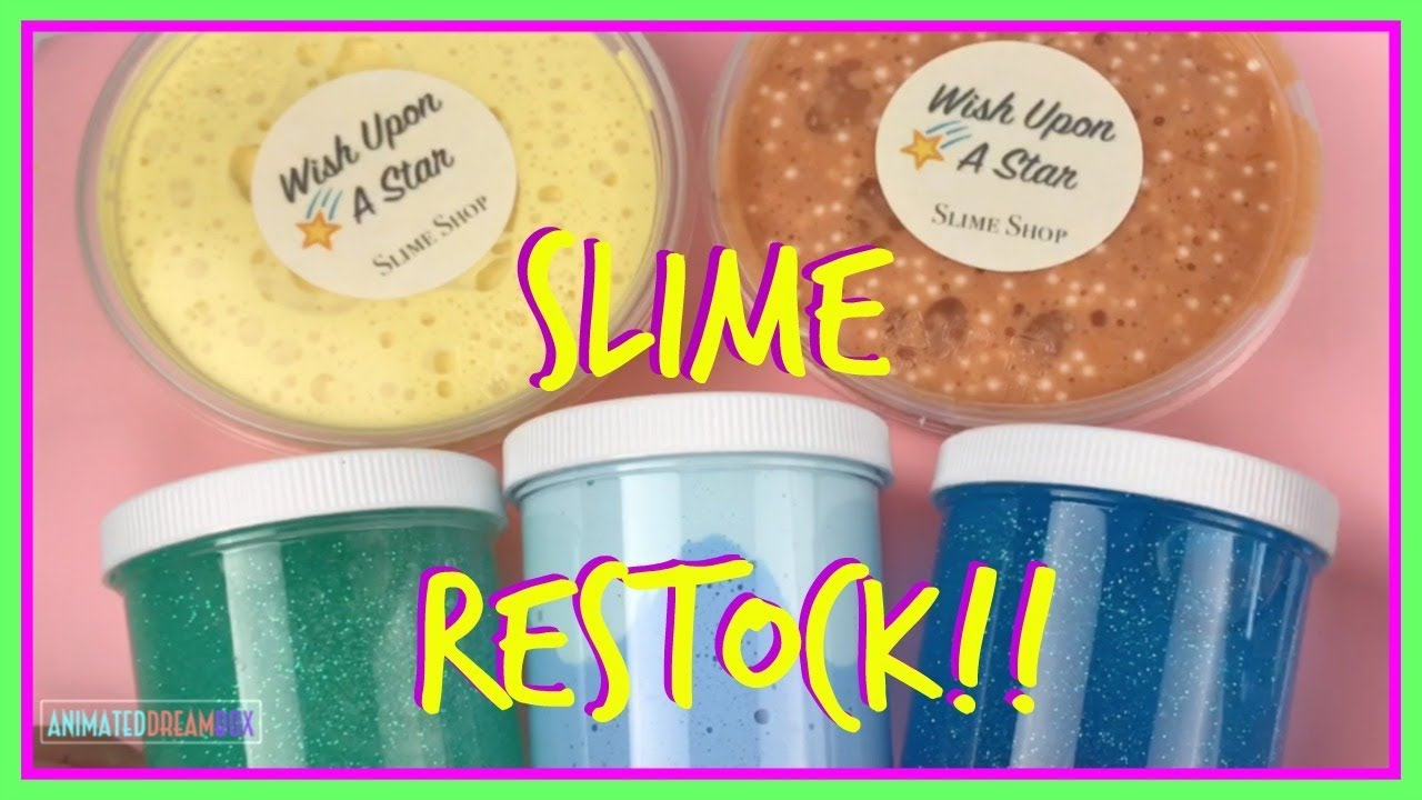 SLIME RESTOCK!! WISH UPON A STAR SLIME SHOP AUGUST 27TH💖💖💖 - YouTube