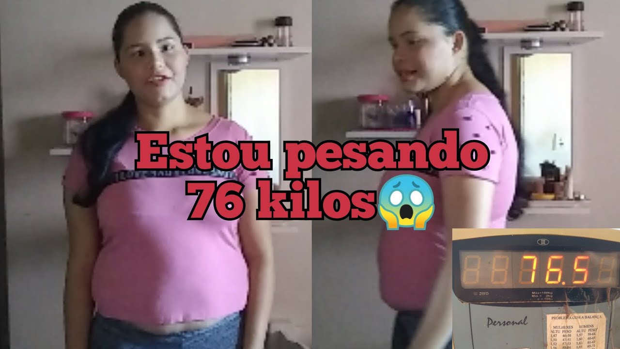 Estou pesando 76 kilos😱 primeiro dia da reeducação alimentar - YouTube