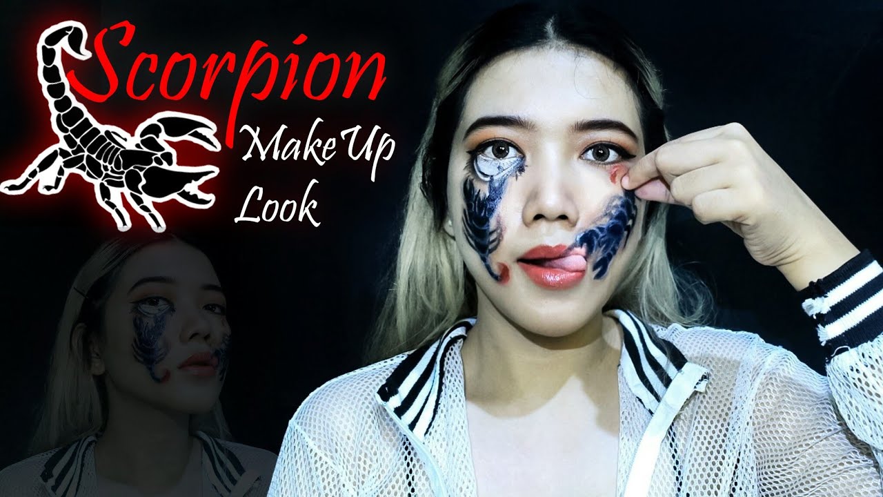 Easy MakeUp Tutorial Scorpion look | Face Painting Tutorial | Beauty ...