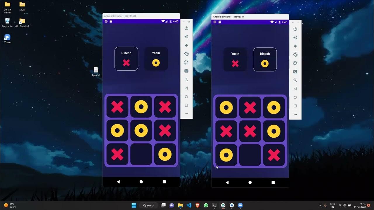 Online Tic Tac Toe Game - Android Studio - Java - YouTube