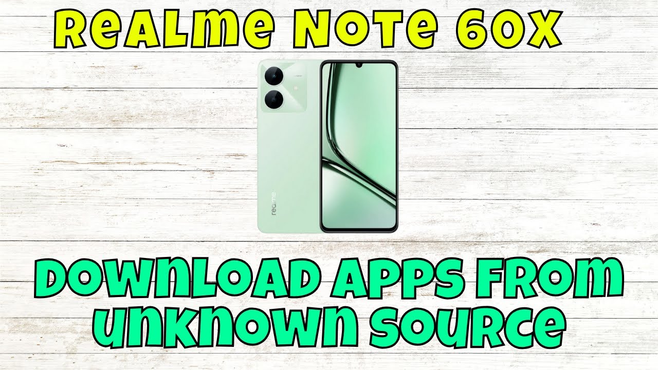 Allow App Install Frorm Unknown Sources Realme Note 60x || How to download apps from unknown ...