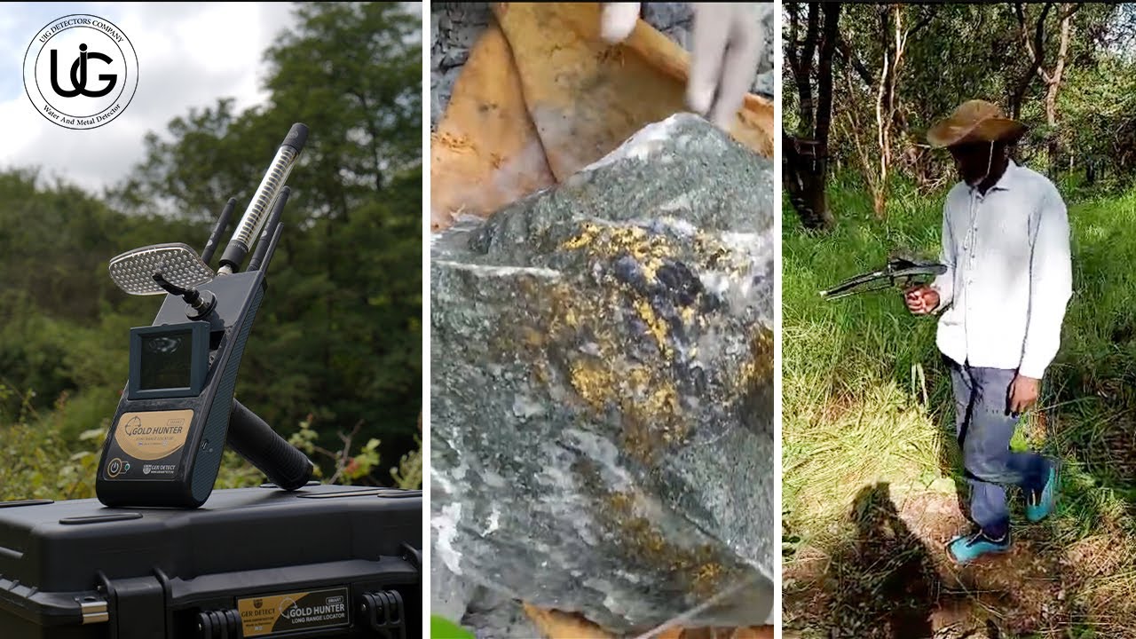 Discovery of raw gold and gold veins in Africa using the GOLD HUNTER ...