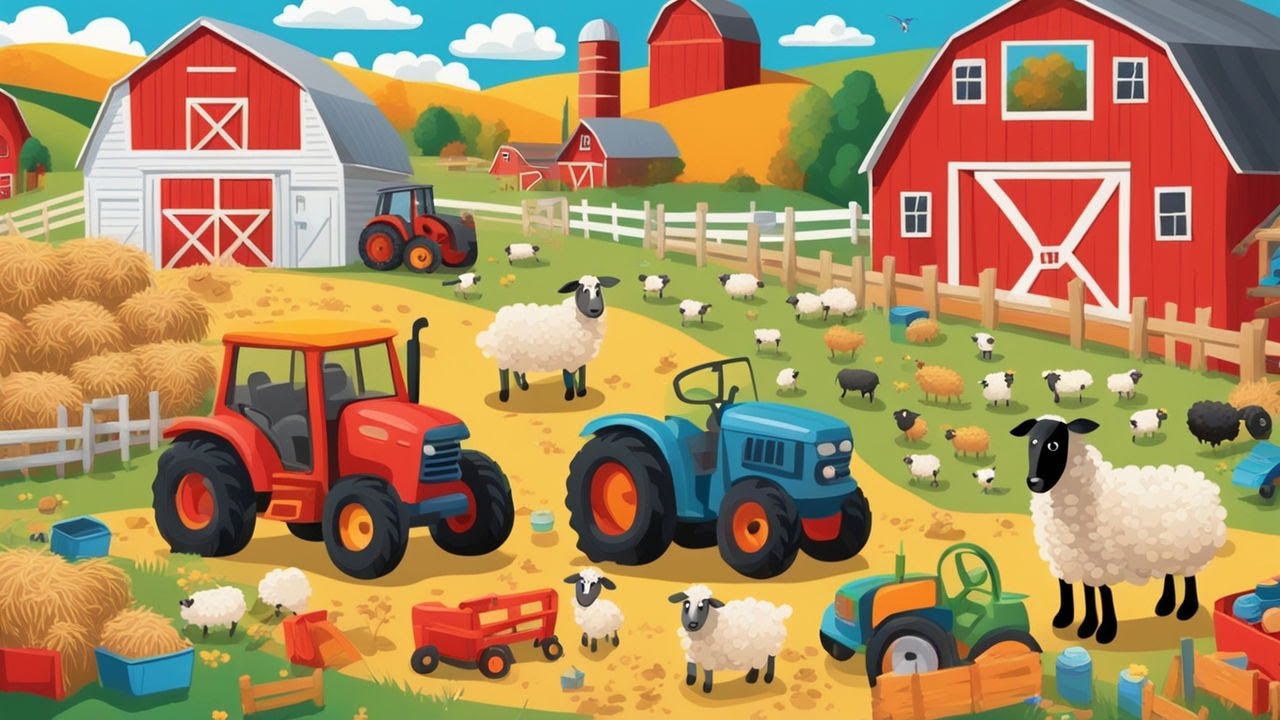 Oggy's Farm World Playset Collection and Fun Farm Animals Toys For Kids ...