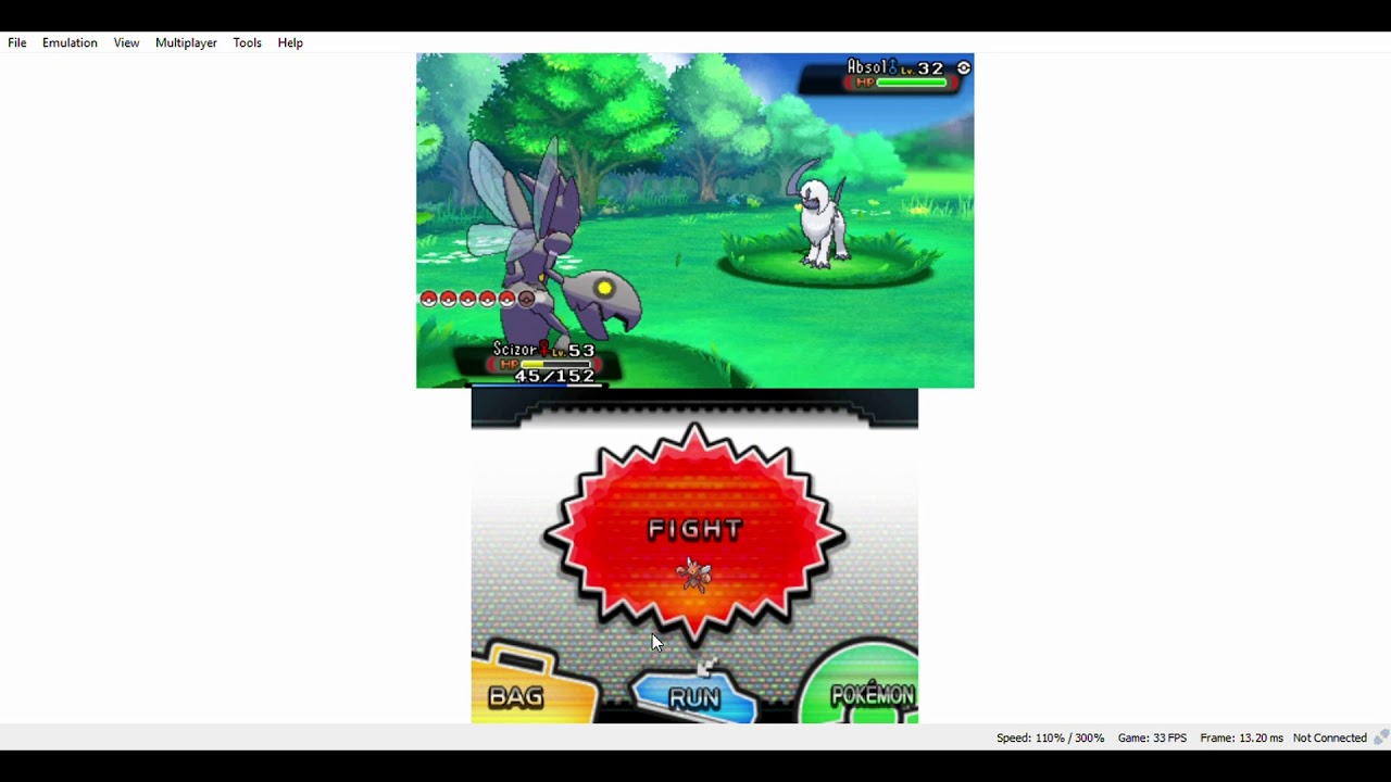 "Shiny absol" delta version Pokemon Glowing Garnet (so freaking cool ...