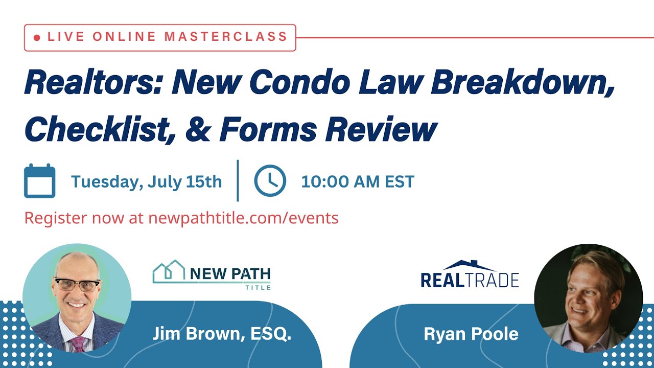 Realtors: New Condo Law Breakdown, Checklist, & Forms Review - YouTube