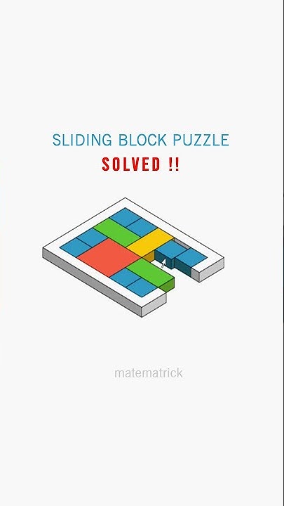How to solve a sliding block puzzle in 62 steps #puzzle #blockpuzzle ...