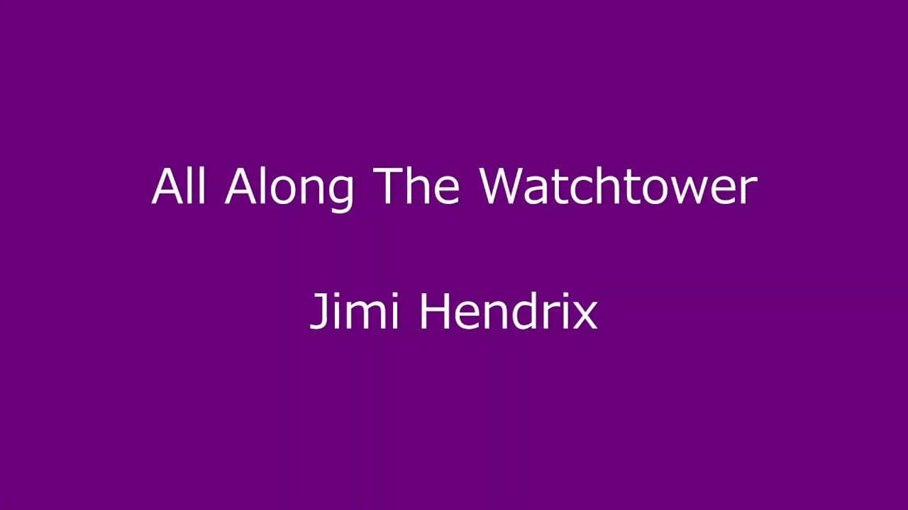 All Along The Watchtower Jimi Hendrix guitar score tab - YouTube