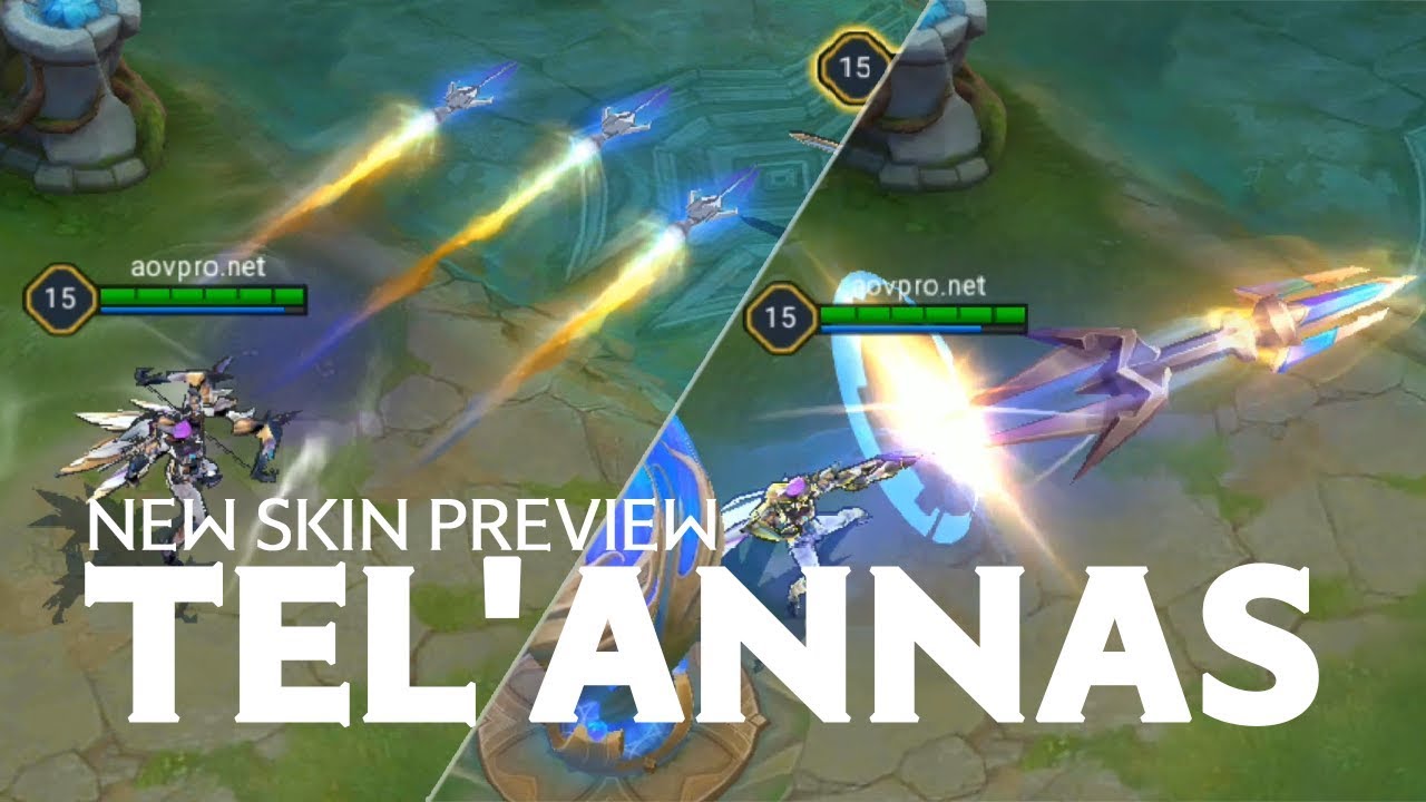 AOV PRO Preview #1: Tel'Annas New Skin F.E.E-X1 Gameplay Preview - YouTube
