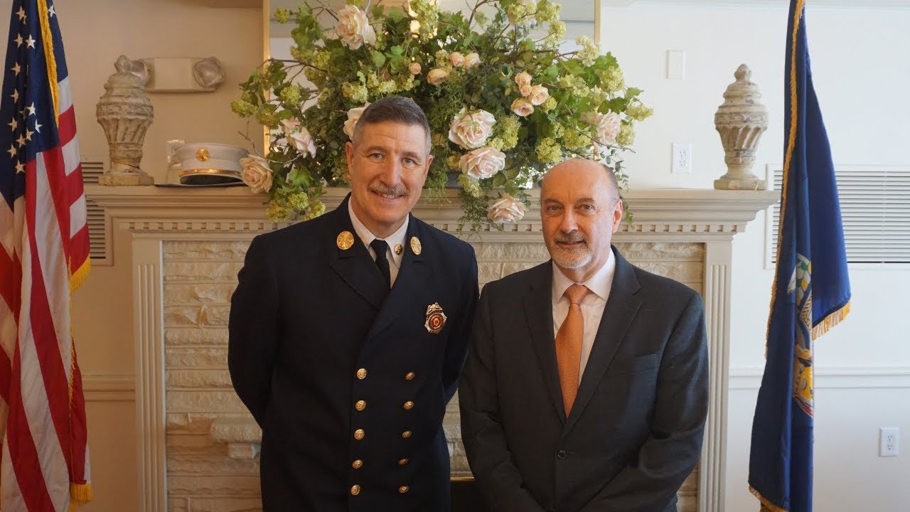 Troy Fire Chief Promotion Ceremony - YouTube