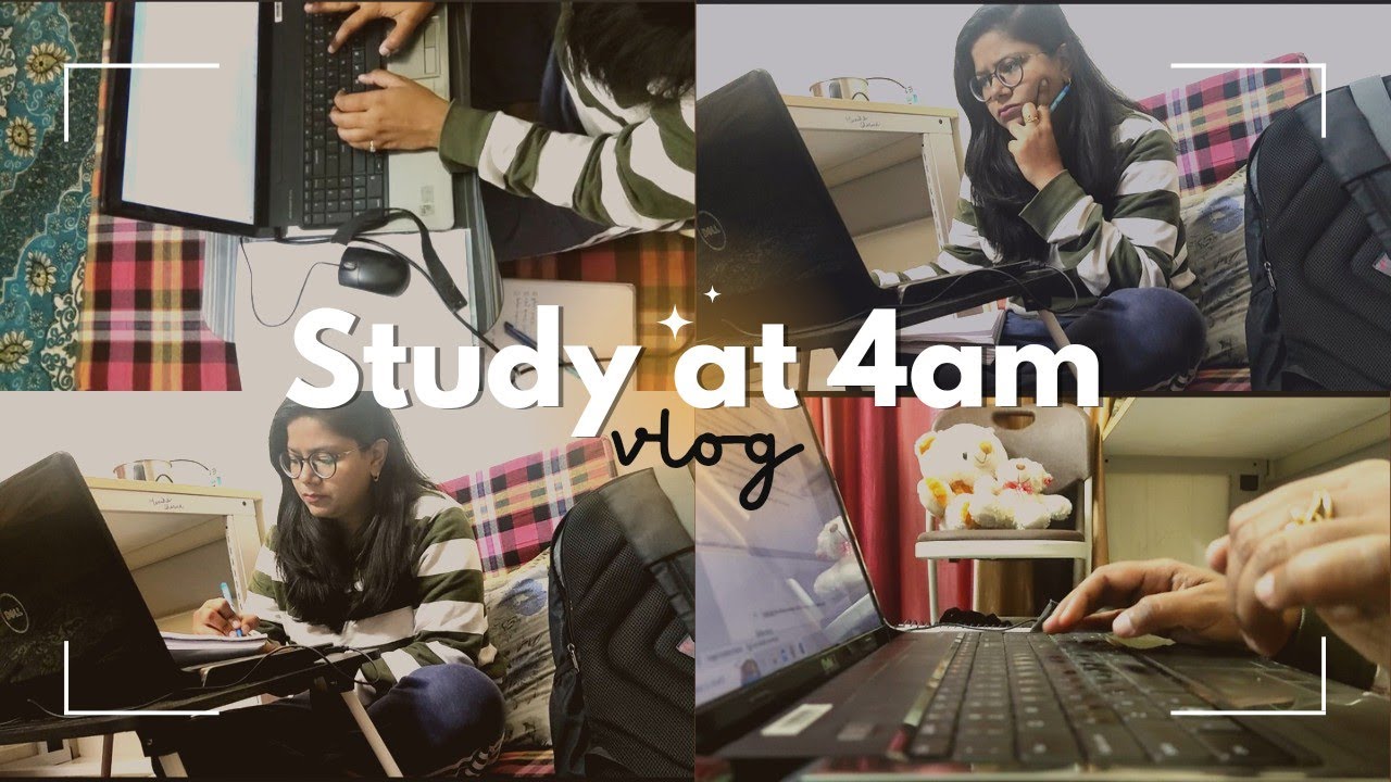 Study at 4am🎯 How to stay motivated for early study😀 Productive morning ...