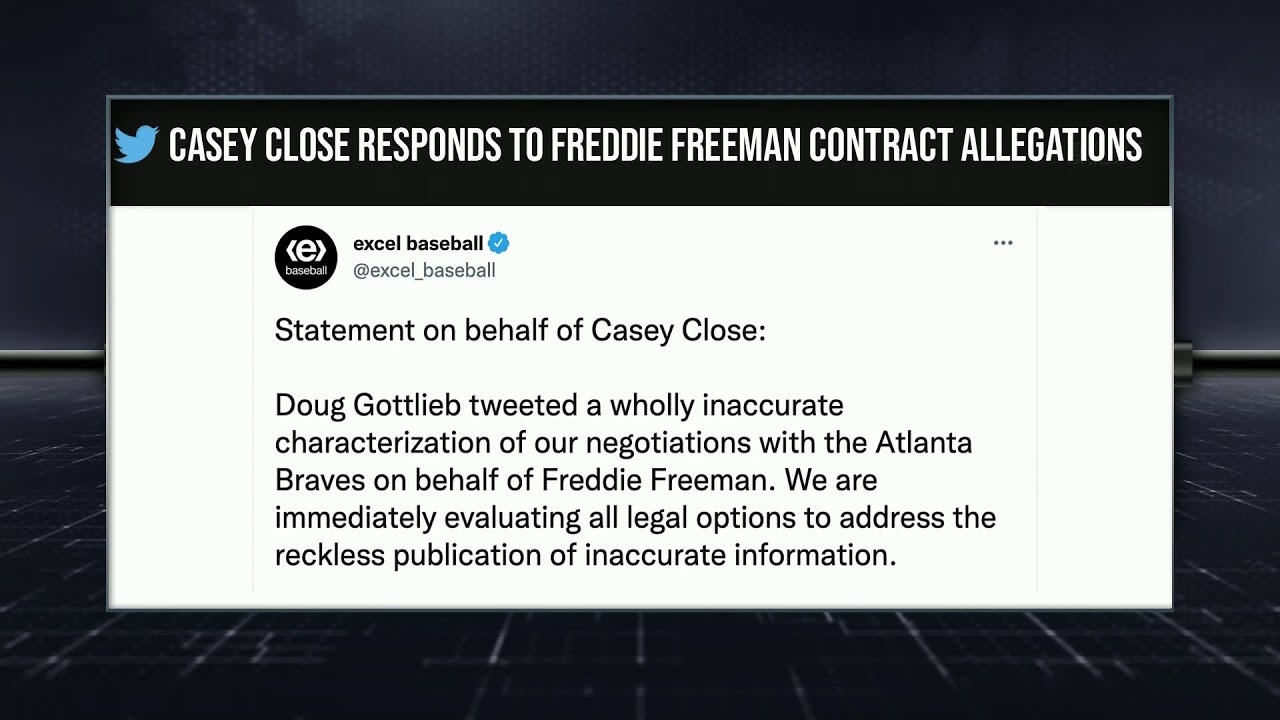 Freddie Freeman's Former Agent Casey Close Responds To Contract ...