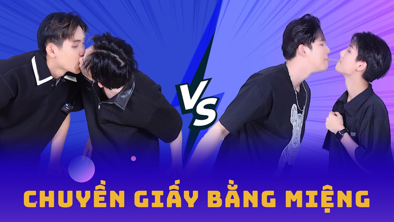 [Eng Sub] GAME CHUYỀN GIẤY BẰNG MIỆNG | BACA & VAVI - YouTube