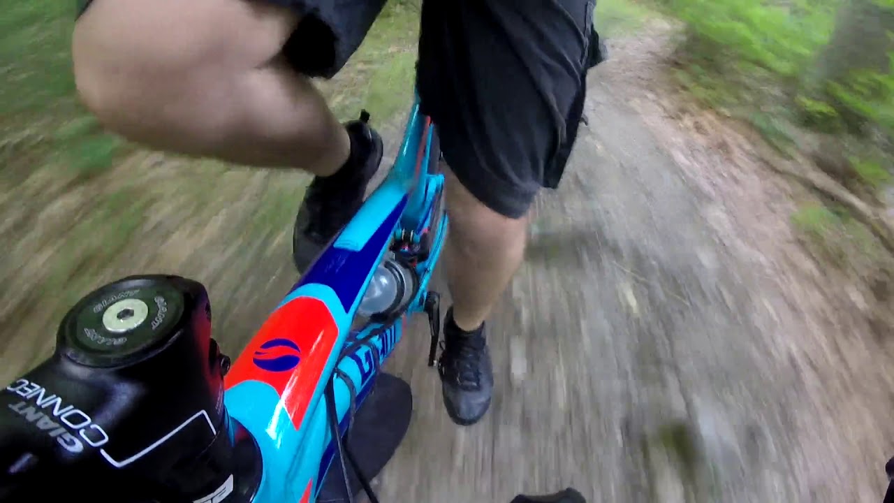 Giant Stance 1 2018 Rear Shock test, riding uphill and downhill - YouTube