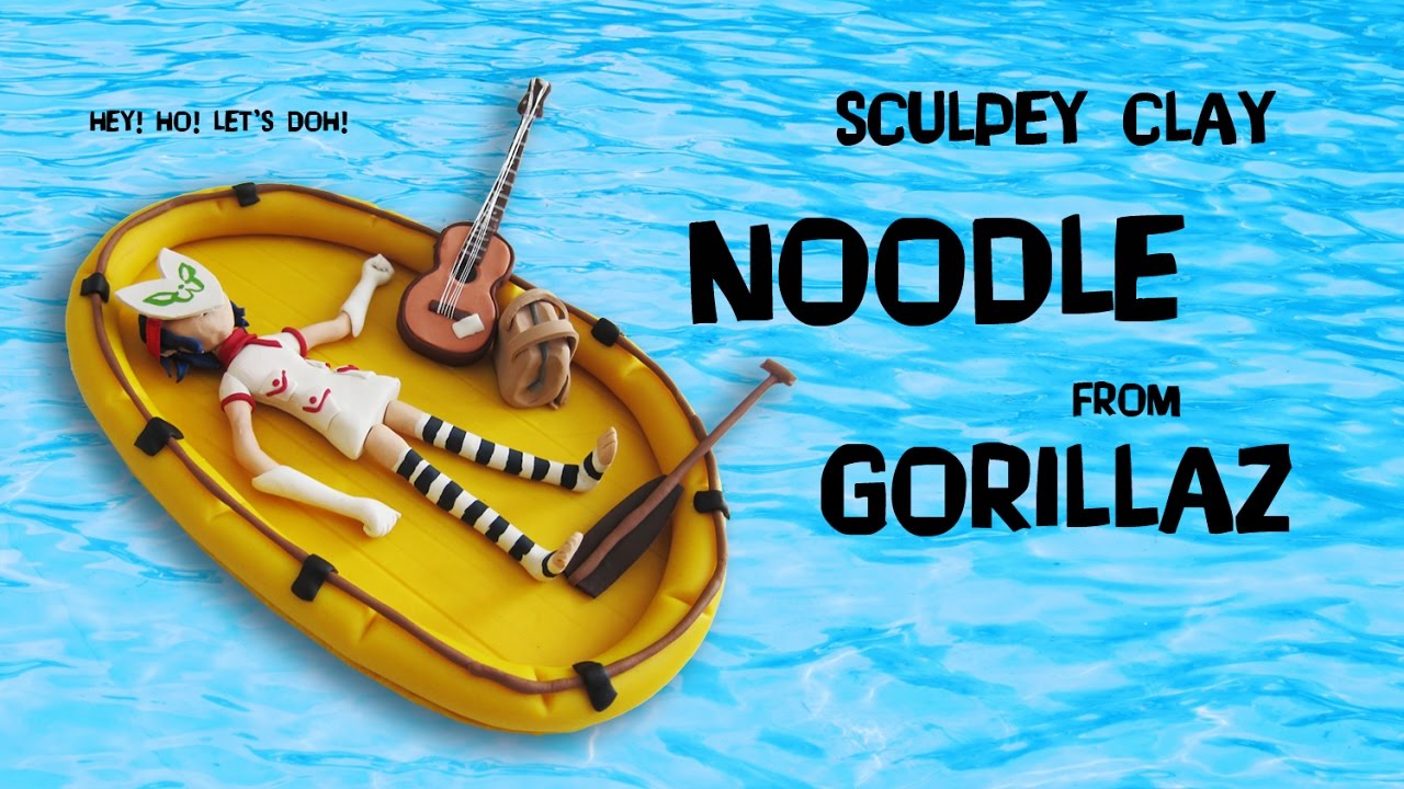 Noodle from Gorillaz - DIY Polymer Clay - process vid - YouTube