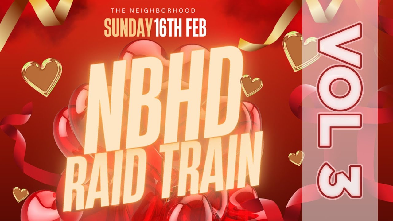 NBHD Valentines Day Raid Train - Vol. 3 - FEEL GOOD MUSIC ONLY! - YouTube