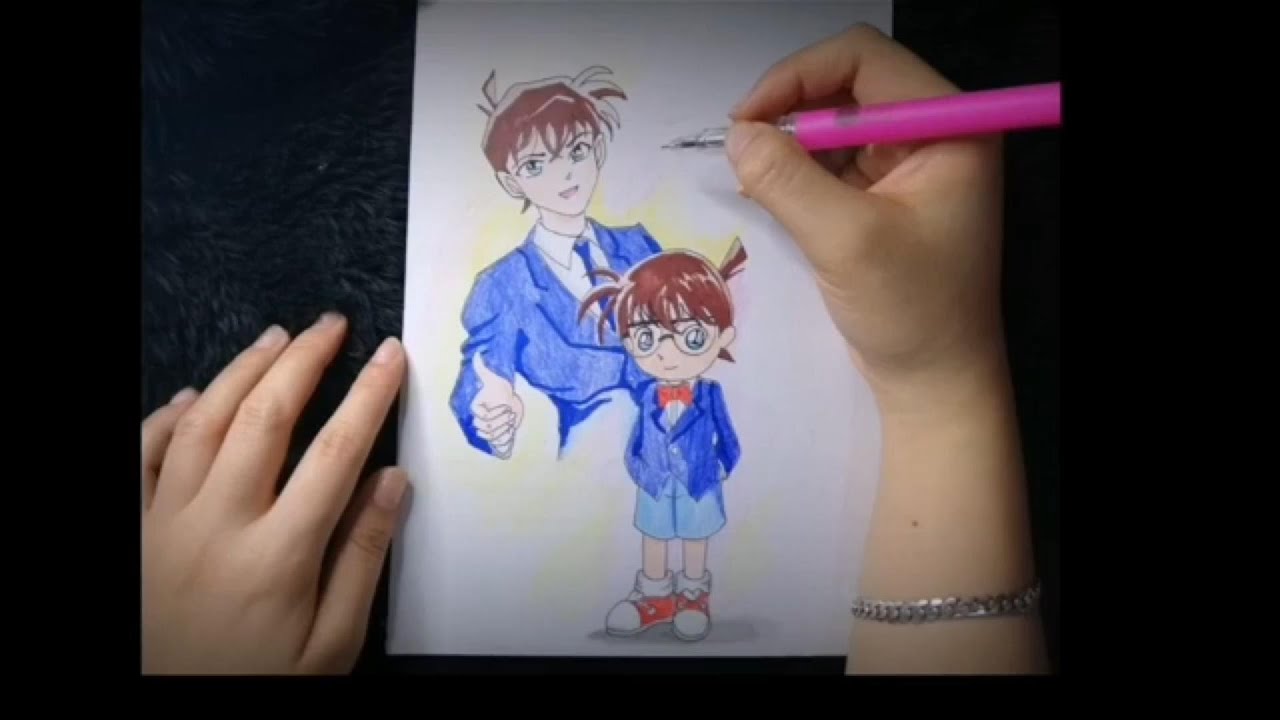 "How to Draw Detective Conan" "Channel your inner Detective Conan! 🕵️‍♂ ...