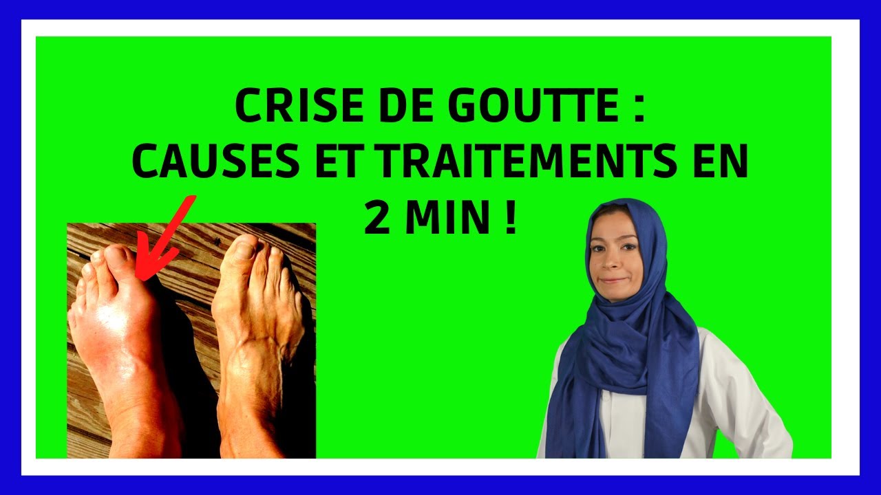 CRISE DE GOUTTE : Symptômes, Causes, Traitements en 2 min ! - YouTube