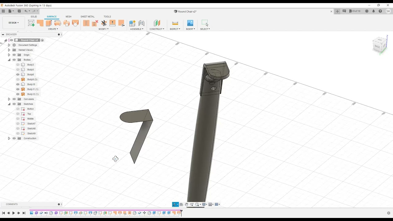 [ Fusion 360 ] Freeform Modeling - 3 - YouTube