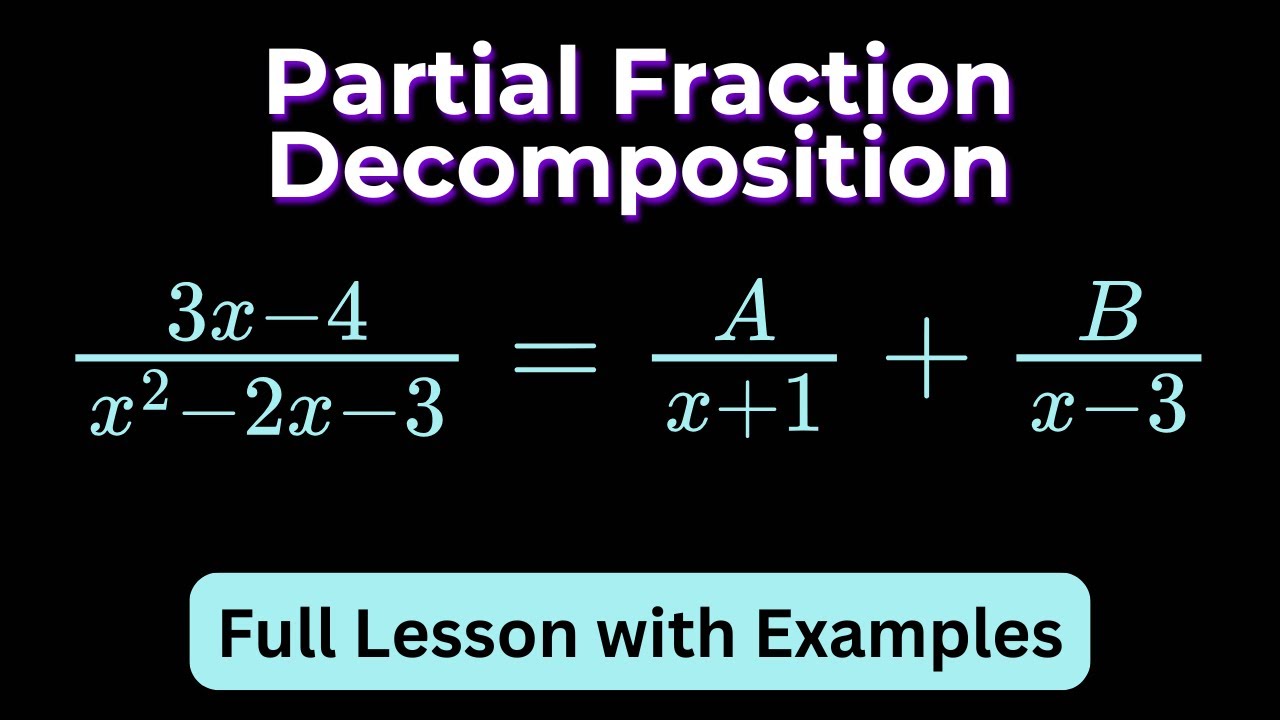 Partial Fraction Decomposition - Nonrepeated Linear and Irreducible ...