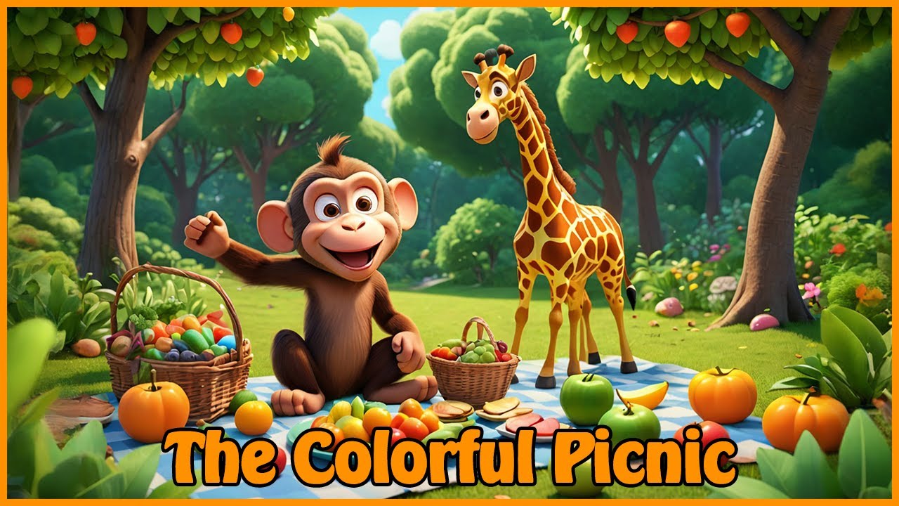 The Colorful Picnic | Children's Story - YouTube
