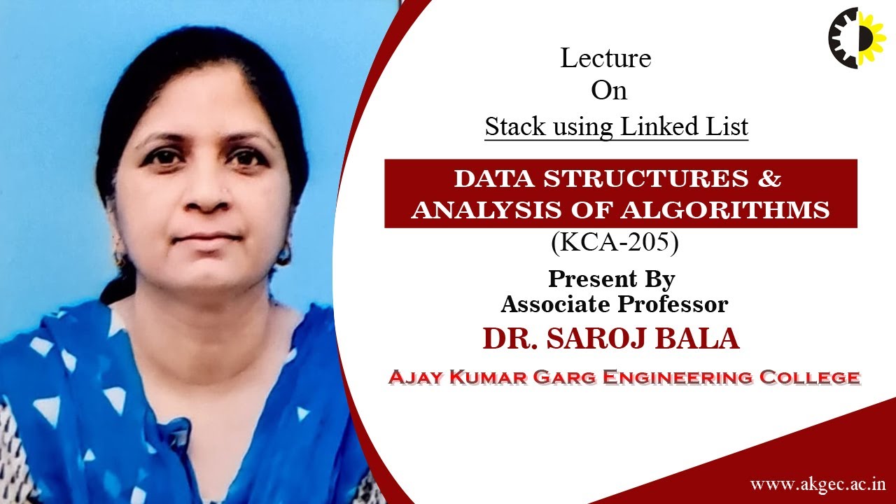 Stack Using Linked List Data Structures And Anslysis Of Algorithms