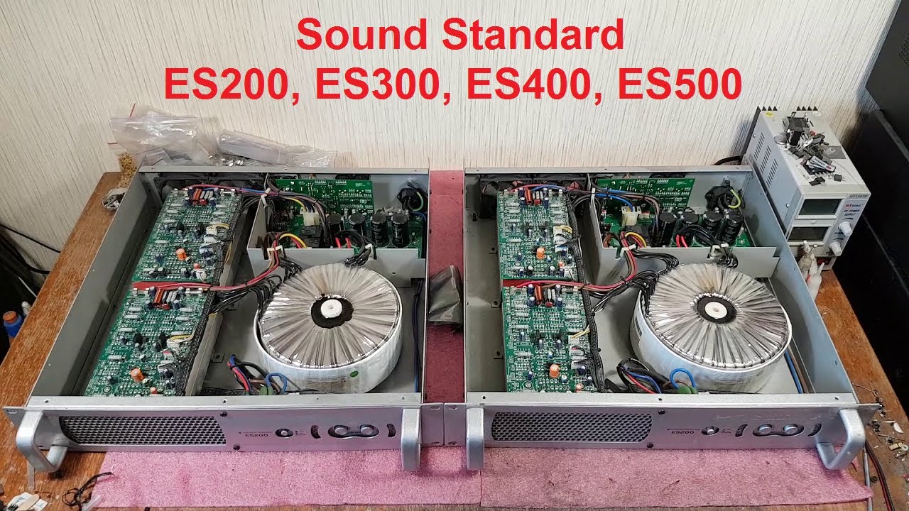 SoundStandard ES200, ES300, ES400, ES500 ремонт обзор усилителя ...