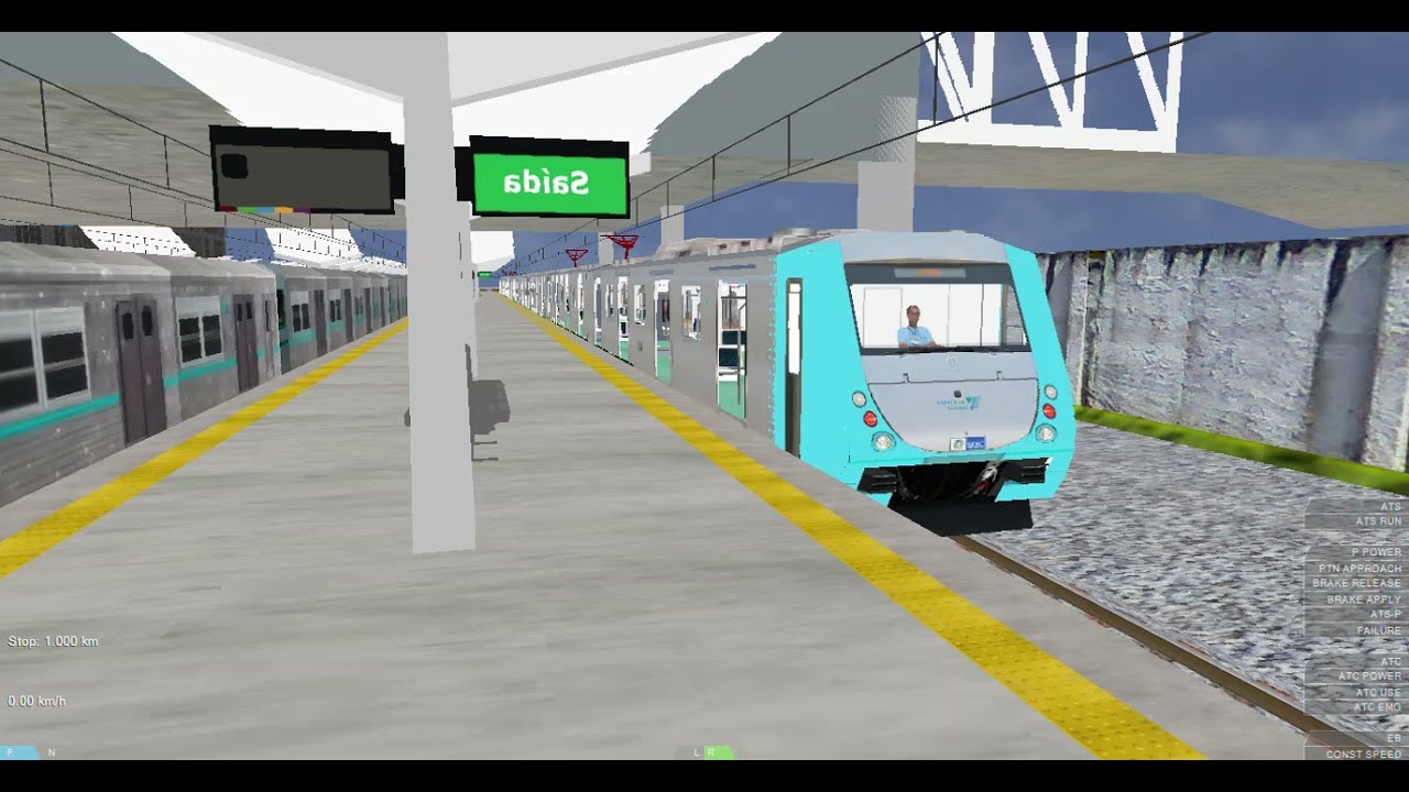 openBVE supervia serie 4000 alstom 4001/4002 maracana x central com sao ...