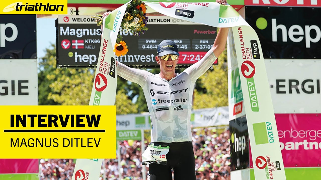 Magnus Ditlev breaks course record | Challenge Roth 2023 - YouTube