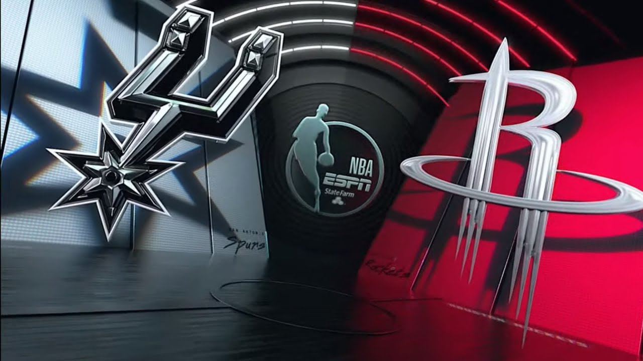 NBA Wednesday on ESPN: (SA @ HOU) - Courtside + Starting Lineups - YouTube