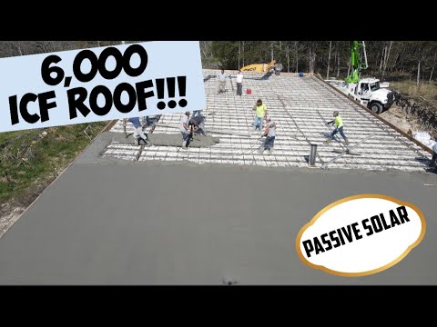 6,000 Square Foot ICF Roof!!! - YouTube