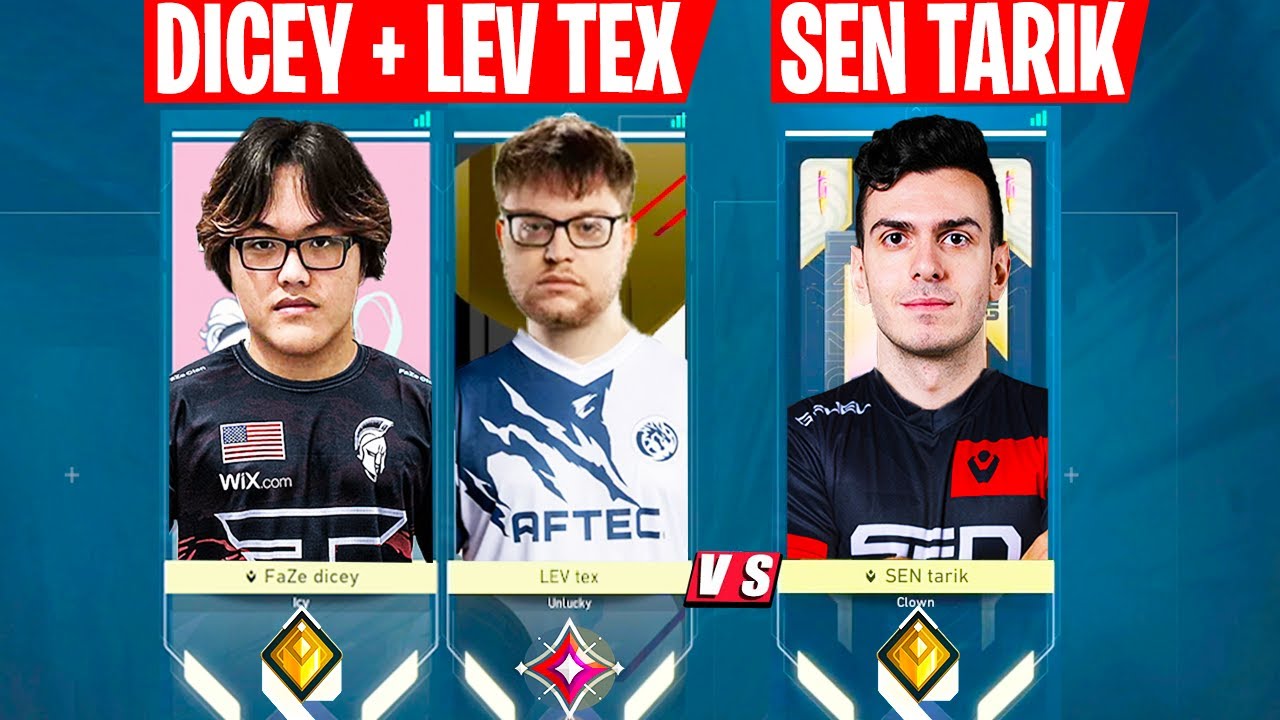 SEN Tarik Vs LEV tex & Ex FaZe Dicey In Immortal Radiant Lobby ...