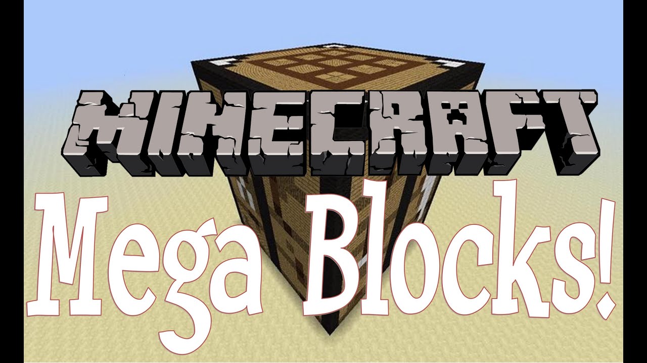 Minecraft Mega Blocks - Crafting Table! - YouTube