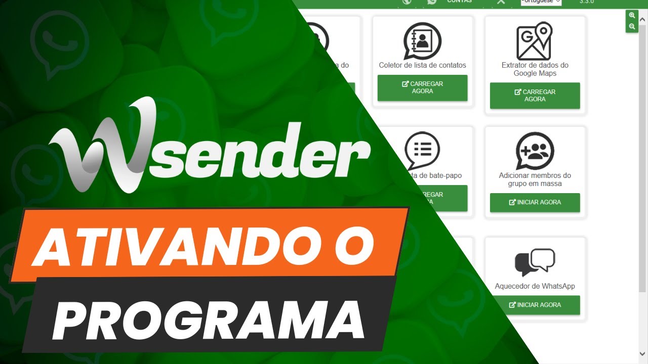 Wa Sender Tutorial 01 - Ativação do software - YouTube