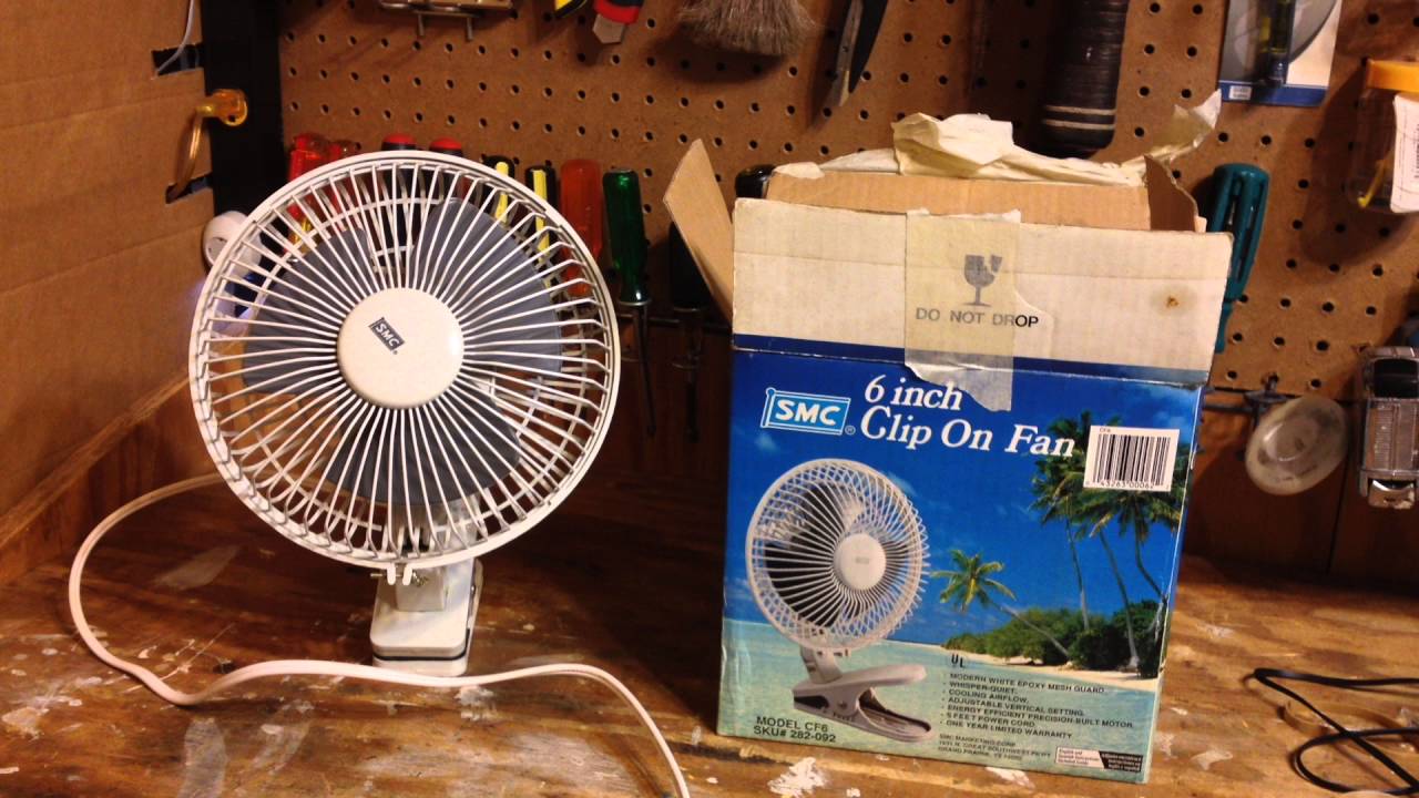 SMC 6" Clip-On Fan, Model CF6 -- Initial Checkout - YouTube