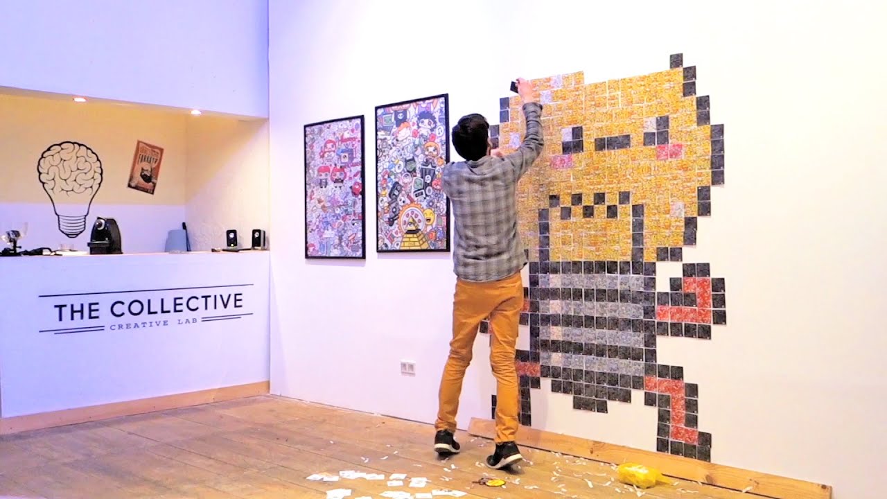 Kawaii Lightbulb - Post-it Note Pixel Art by Garbi KW - YouTube
